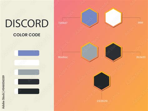 Discord Color Palette Stock Vector Adobe Stock