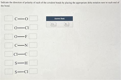 Solved Indicate The Direction Of Polarity Of Each Of The
