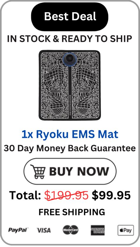 Ryoku Ems Foot Massager™ Upto 90 Off Today Usa Official Site