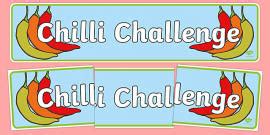 Chilli Challenge Resource Labels Teacher Made
