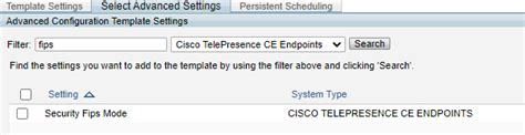 Solved Enable Fips From Tms To Ce Webex Endpoint Cisco Community