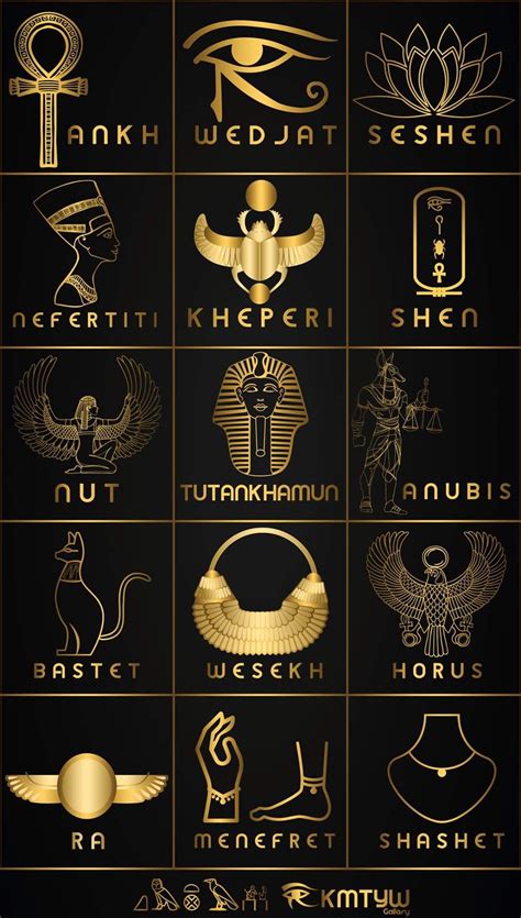 Pin By Ghada Dawood On Design Egyptian Symbols Ancient Egyptian Gods