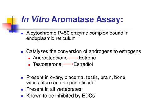 Ppt In Vitro Aromatase Assay Prevalidation Studies Powerpoint