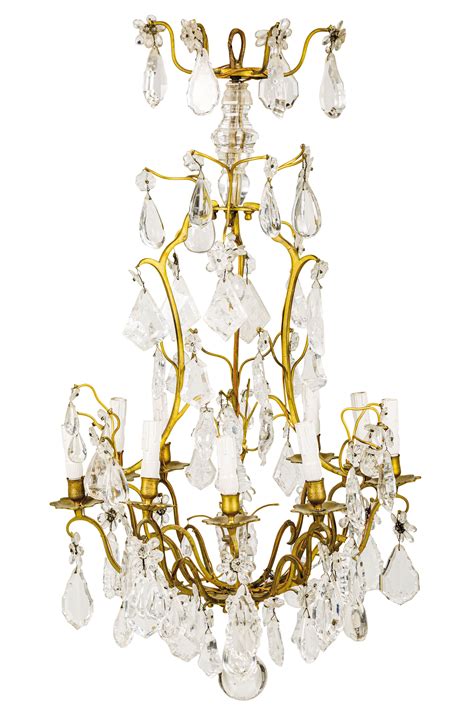 A Crystal And Gilt Bronze 19th Century Defects Some Parts To Be Fixed Some Missing Glasses