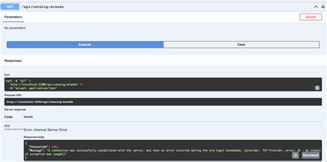 Public Api Get Catalog Brands Throws Error · Issue 894 · Dotnet Architecture Eshoponweb · Github