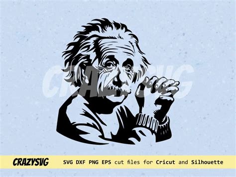 Albert Einstein Portrait Vector Svg Image Vectorency