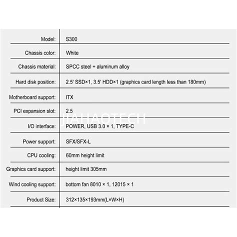8 1l แบบพกพา S300 Mini Itx กรณีคอมพิวเตอร์เดสก์ท็อป Htpc ตาข่ายสนับสนุน Sfx Psu 305 มม Gpu