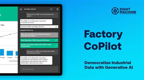 Sight Machine Factory CoPilot Democratizes Industrial Data With