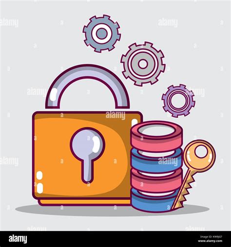 Data Center Server Network Technology Vector Illustration Stock Vector