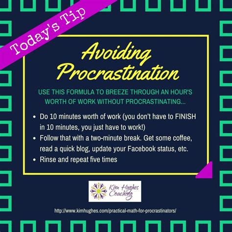 Avoiding Procrastination Personal Development Women Coaching Today