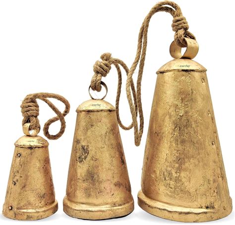 Amazon Carfar Set Of 5 Rustic Style Bells Handmade Large Metal