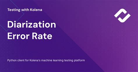 Diarization Error Rate How To Calculate And Describe Errors Of Speaker