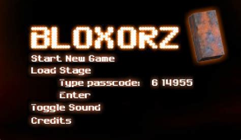 Bloxorz Unblocked Game Play Online Passcode For All Stages