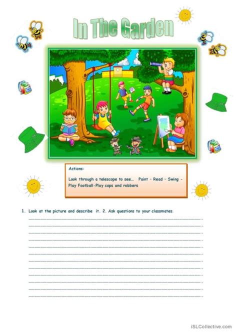 184 Garden English Esl Worksheets Pdf And Doc