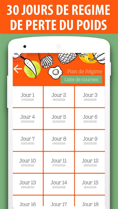 Perdre Du Poids Regime Et Exercices En 30 Jours Application Sur
