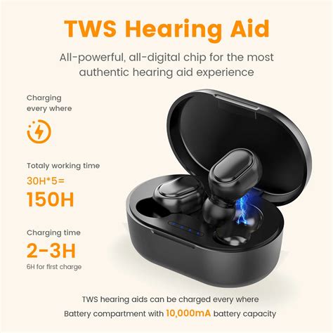 Wireless Rechargeable Hearing Aids Purely Bras