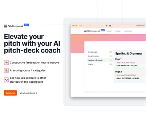 Pitch League Ai Pitch Deck Analyzer Almmaai