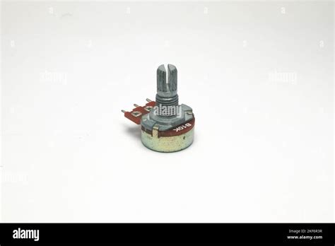 a variable resistor or potentiometer with code b10k on a white