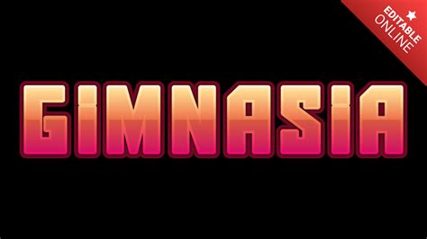 Gimnasia Danse Text Effect Generator