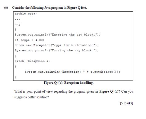 Solved C Consider The Following Java Program In Figure Chegg