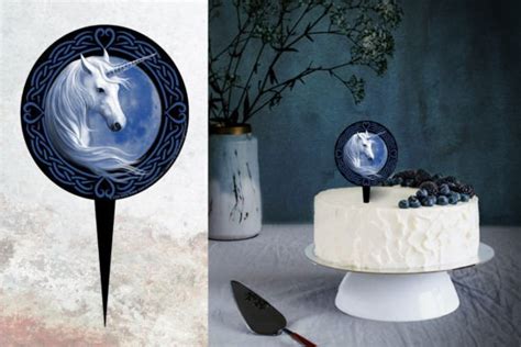 Anne Stokes Unicorn Style Party Set Afbeelding Door Anne Stokes