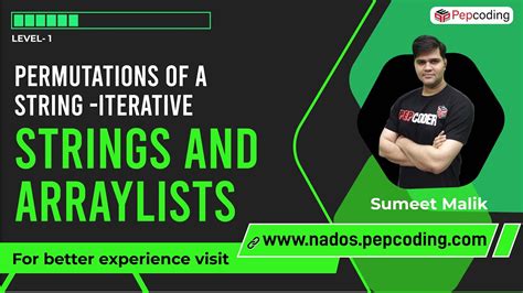 Permutations Of A String Iterative Solution String And