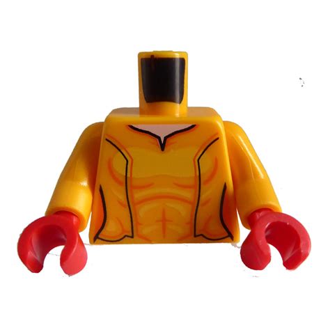 LEGO Bright Light Orange Firestar Minifig Torso 76382 Brick Owl