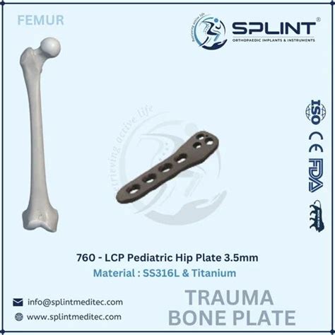 Lcp Pediatric Hip Plate 3 5mm At ₹ 11875 Piece Dhs Dcs Implants In