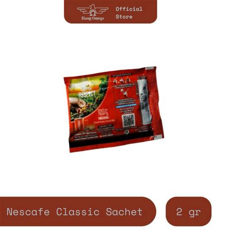 Jual Nescafe Classic 2gr Kopi Instan Sachet 2gr 60 Pcs Di Seller Elang