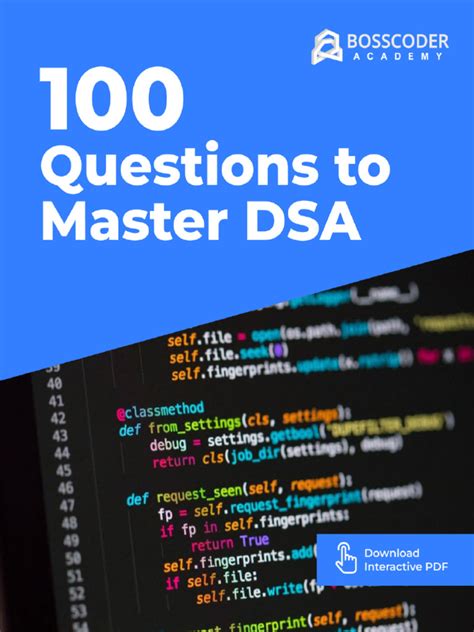 100 Dsa Questions Pdf