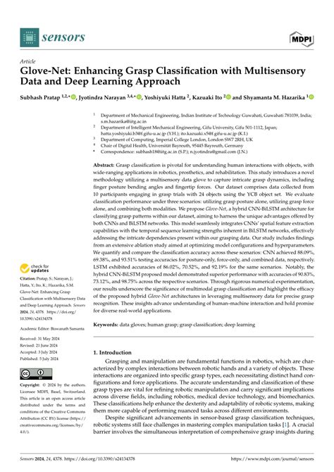 Pdf Glove Net Enhancing Grasp Classification With Multisensory Data And Deep Learning Approach