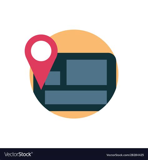 Digital Marketing Mobile Gps Navigation Location Vector Image