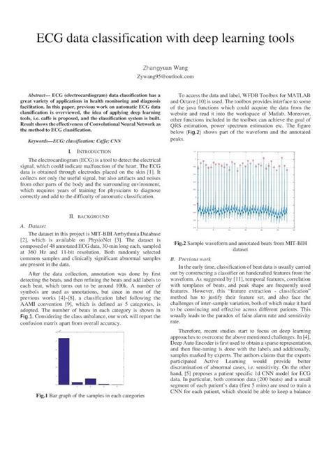 pdf ecg data classification with deep learning tools …homepages cae