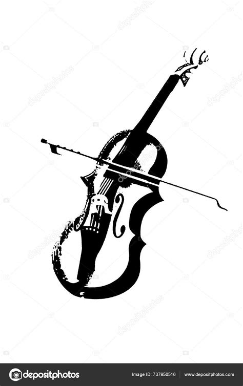 Silhouette Violin String Musical Instrument Orchestra Jazz Play Music