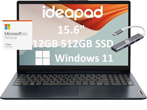 Amazon Com Lenovo IdeaPad 1 Babe Laptop Intel Dual Core Processor 12GB RAM 512GB SSD