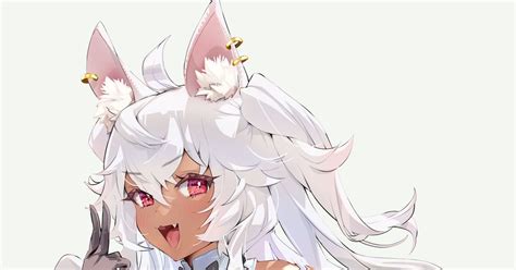 オリジナル オリジナル褐色白髪けもみみ娘 やんよ 土曜西1め 34abのイラスト Pixiv