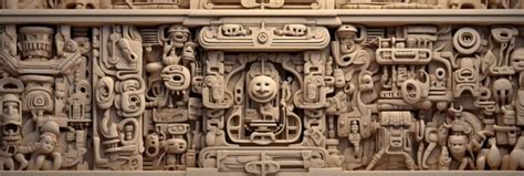 Premium Photo Mysterious Mayan Marvels Intricate Rockcarved