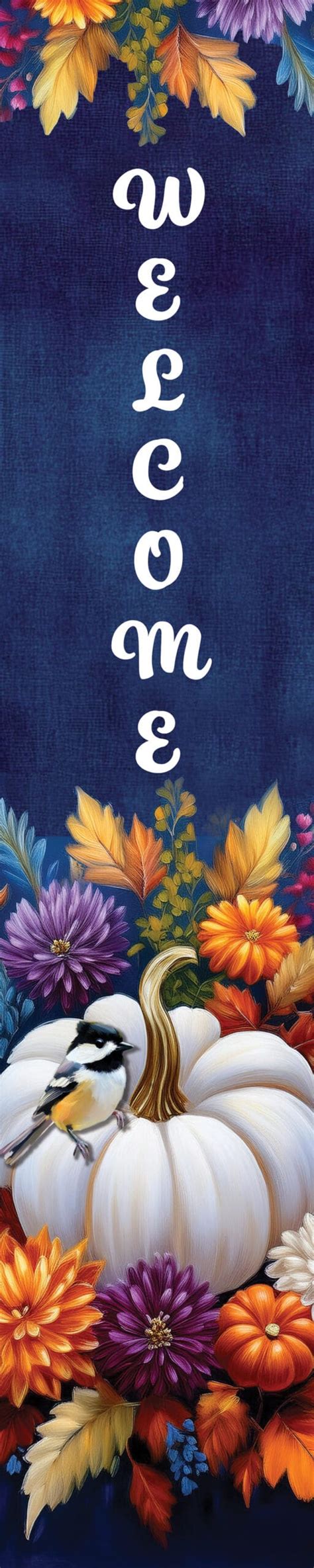 Mums And Chickadee Yard Expression Custom Decor