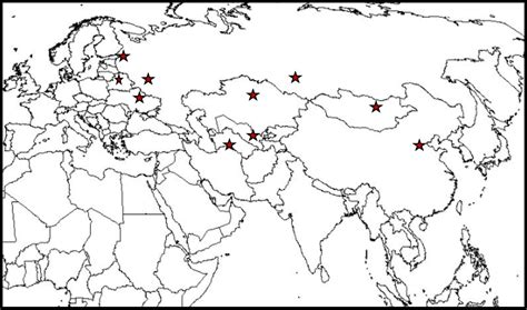 Russia And Central Asia Countries And Cities Diagram Quizlet