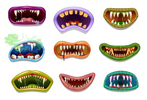 Horror Mouth Vector Art Icons And Graphics For Free Download