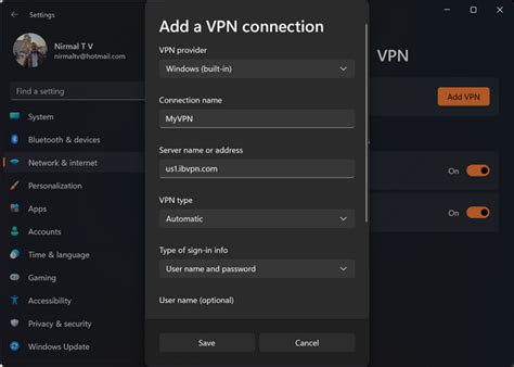 How To Create A VPN Connection In Windows 11