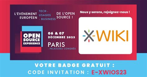 xwiki on linkedin meet us at the open source experience 2023