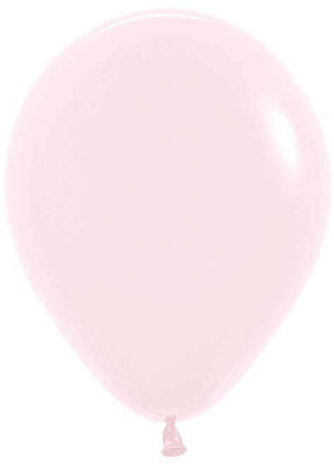 Large Inflated Pastel Pink Helium Latex Party Balloon