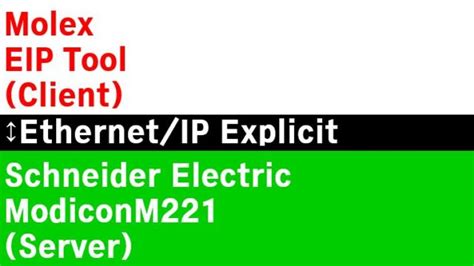 Molex Eiptool Client Schneider Modiconm Server Ethernet Ip Explicit Ycd