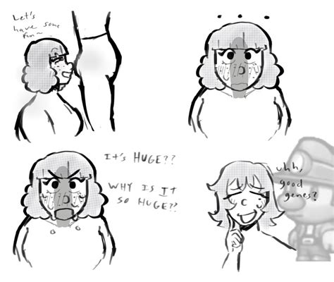 Rule 34 Ana Spelunky Bulge Comic Doodle Heart Shaped Pupils Liz