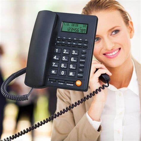 Corded Caller Id Telephone With Speaker For Home And Office Wired