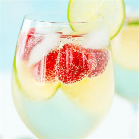 Raspberry Lime Wine Spritzer The Shortcut Kitchen