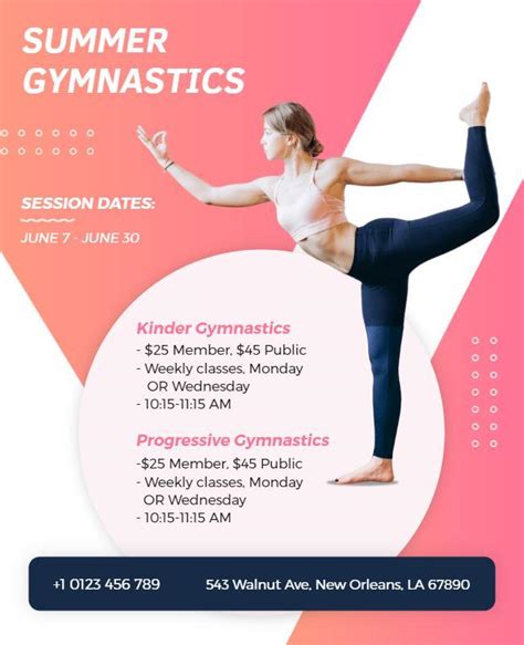 Gymnastics Flyer Templates Quick And Easy Flyer Design Ideas