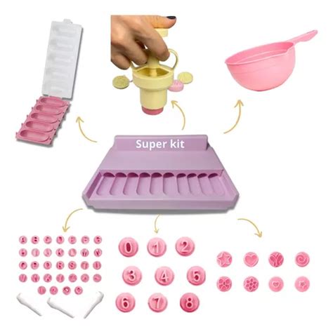 Kit Placa Boleadora Doces Chocalho Carimbos Ejetor Docinhos Frete grátis