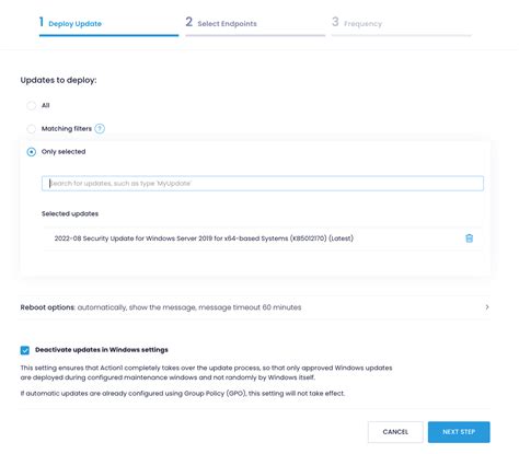 Roll Out And Deploy Updates Documentation Action1